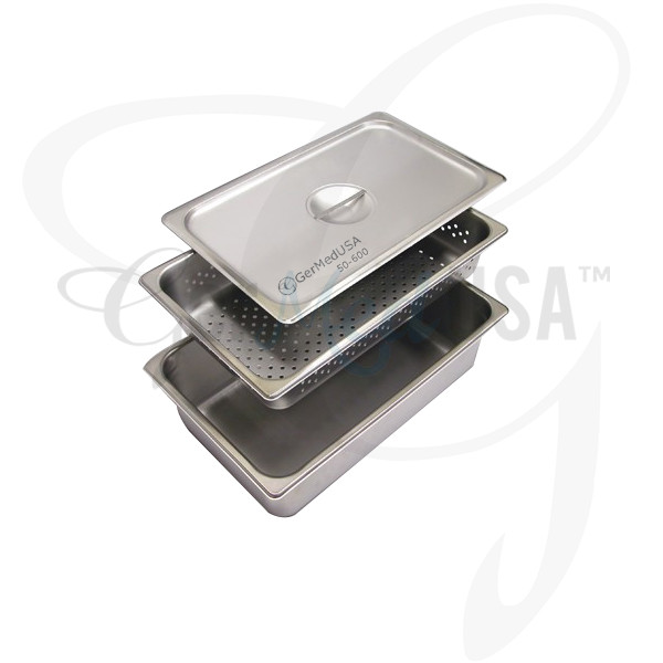 Sterilizing Trays Solid Size 51 x 31 x 6.4 cm | GerMedUSA Inc.