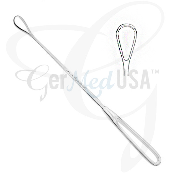 Bumm Uterine Curette 12" Large Malleable Shanks | GerMedUSA Inc.