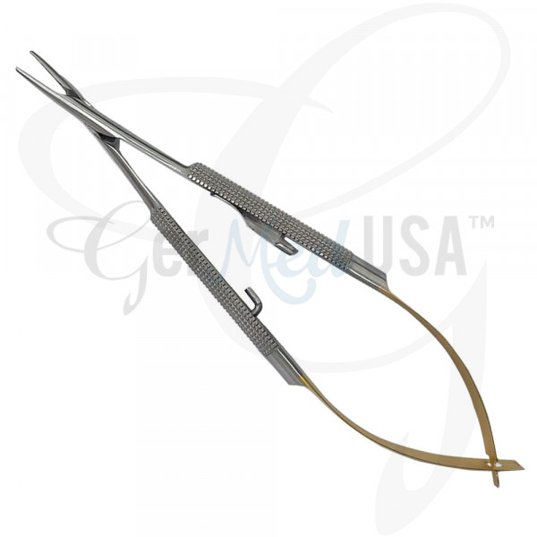 Castroviejo Micro Needle Holder 5 1/2" Diamond Dusted With Catch