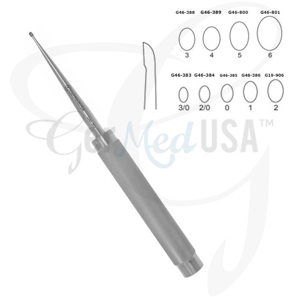 Cobb Curette Stainless Handle 11” Straight | GerMedUSA Inc