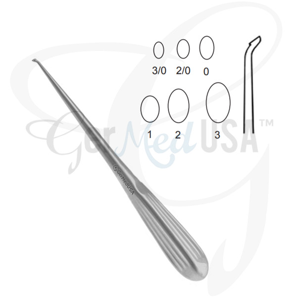 Epstein Curette 8” Hollow Handle Reverse Angle | GerMedUSA Inc