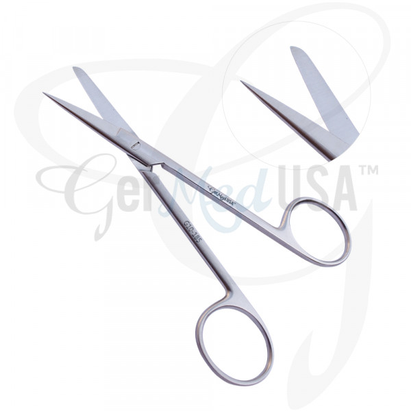 Wagner Scissors Straight 12cm Sharp Blunt | GerMedUSA Inc.