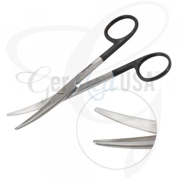 SuperCut Mayo Dissecting Scissors 5 1/2" Curved Left Hand - GerMedUSA