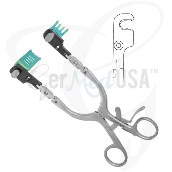 Caspar Retractor 8" Double Hinged Titanium Distal Hinge