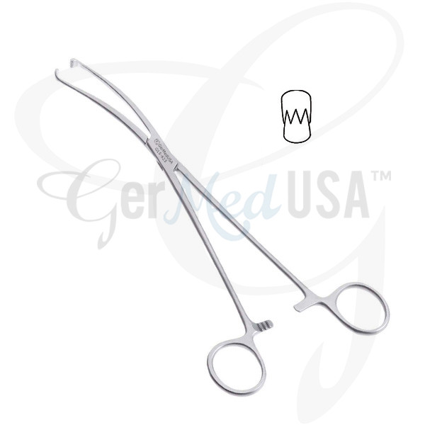 Kelly Vulsellum Forceps Curved Sideways 4x5 | GerMedUSA