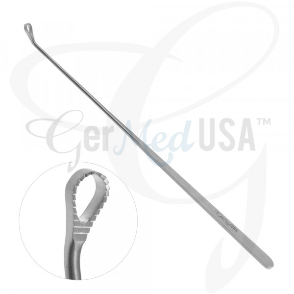 Heaney Uterine Biopsy Curette Serrated Loop Size 9" | GerMedUSA Inc