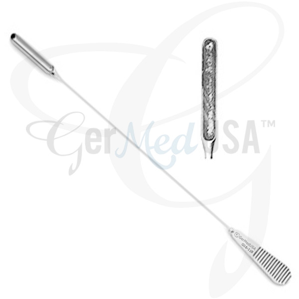 Mayo Cystic Duct Scoop Malleable Silver Plated 10 1/2"