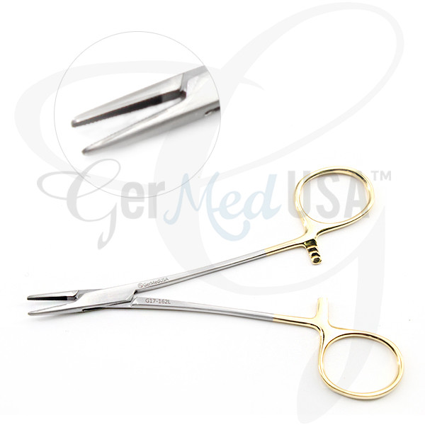 Webster Needle Holder Left Hand 4 3/4" Serrated Jaws TC