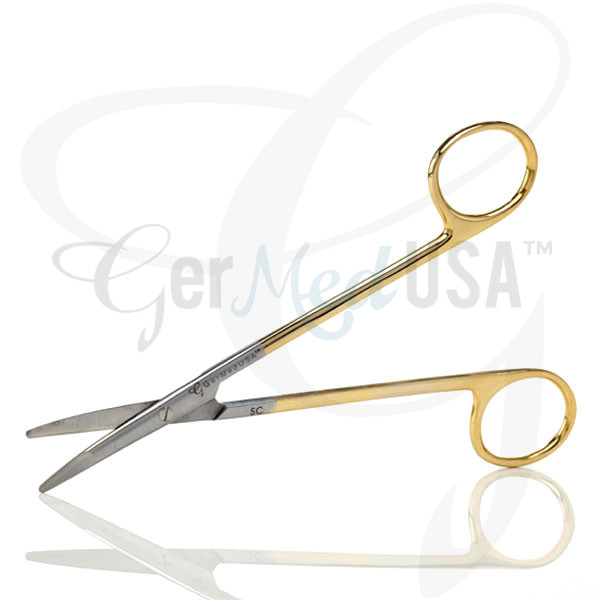 Super Sharp Ragnell Dissecting Scissors 5 1/2 Curved Flat Tip TC Insert ...