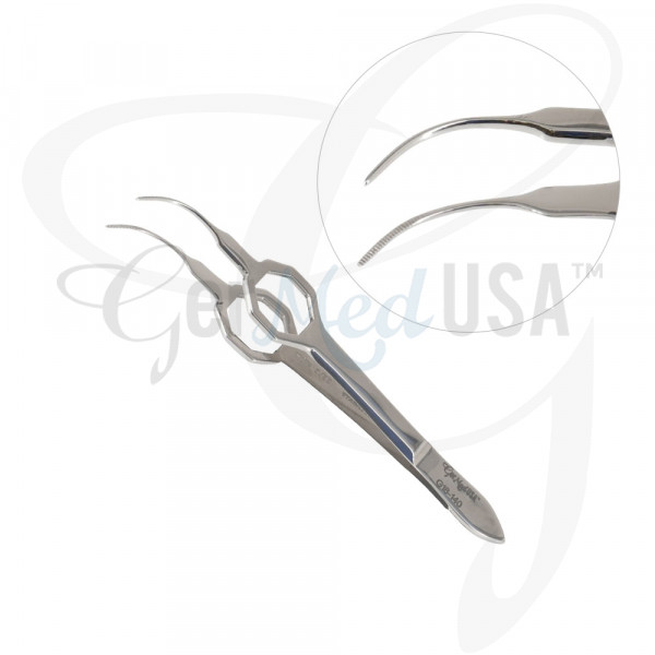 Foerster Iris Forceps 3 3/4" Curved | GerMedUSA Inc.