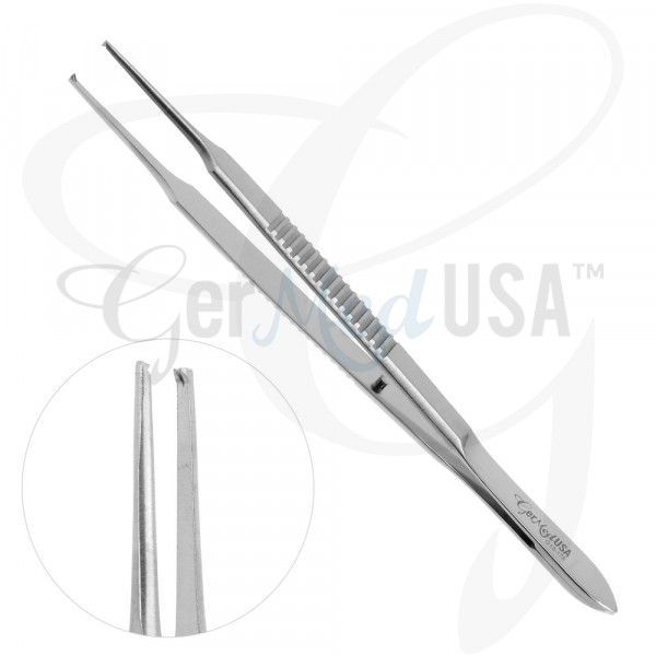 Lester Fixation Forceps 1x2 Delicate Teeth 3 3/4" | GerMedUSA Inc