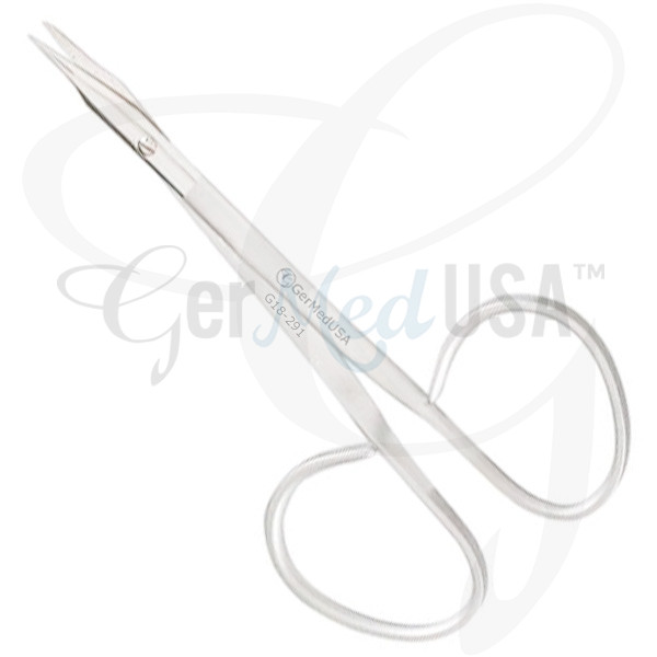 Eye Suture Scissors Curved Pointed Blades | GerMedUSA Inc