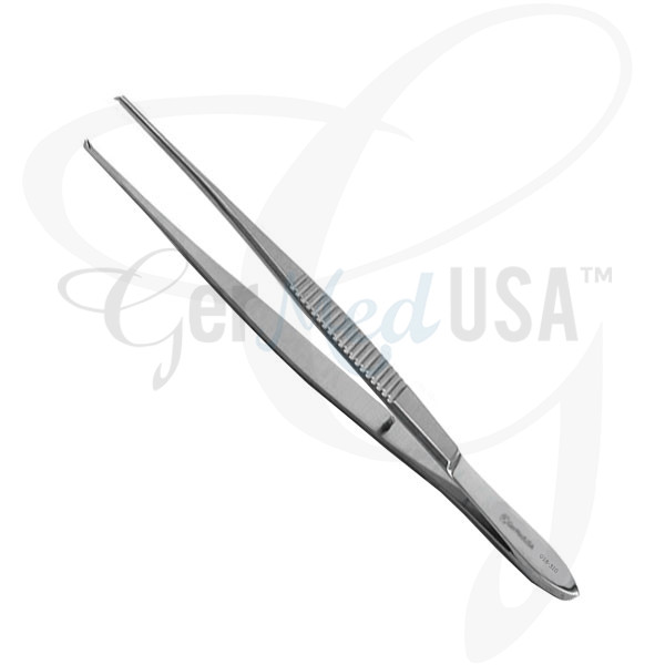 Kuhnt Fixation Forceps 1X2 Curved Teeth 4 1/4" | GerMedUSA