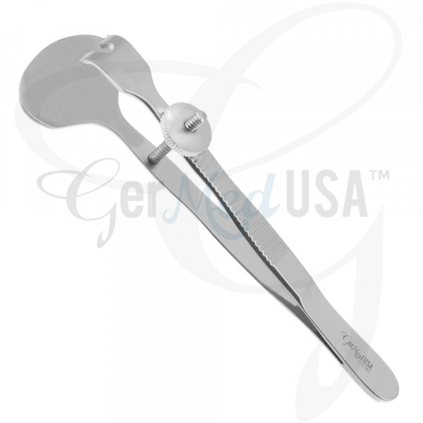 Erhardt Lid Forceps Serrated 9.5mm 3 1/2" | GerMedUSA Inc.