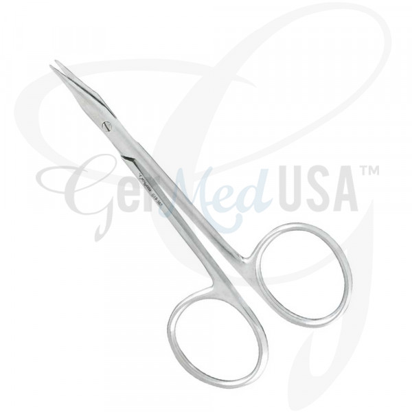 Gradle Scissors Slightly Curved Sharp 3 3/4" | GerMedUSA Inc