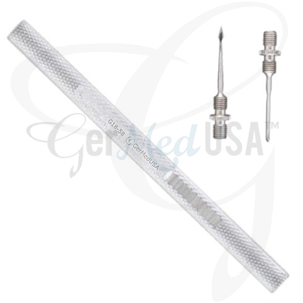 Dix Foreign Body Needle and Spud Doubled Ended Reversible Handle