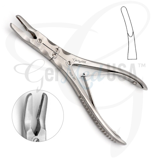 Beyer-Stille Rongeur 7" 4x15mm Bite Curved | GerMedUSA Inc