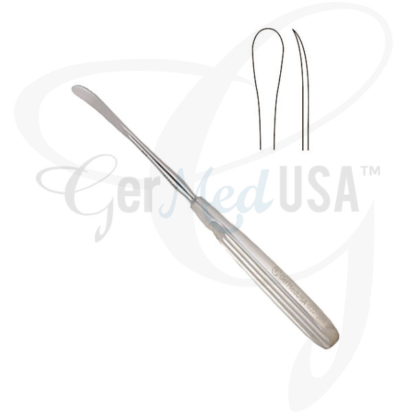 Cottle Skin Elevator 7 1/2" Slightly Curved Blade 9mm Wide