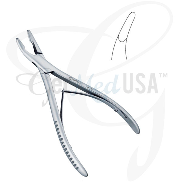 Hartmann Rongeur 7 1/4" Curved 5mm Single Action | GerMedUSA Inc