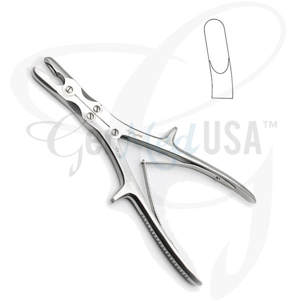 Stille Ruskin Rongeur 9 1/2" Curved 8mm | GerMedUSA Inc.