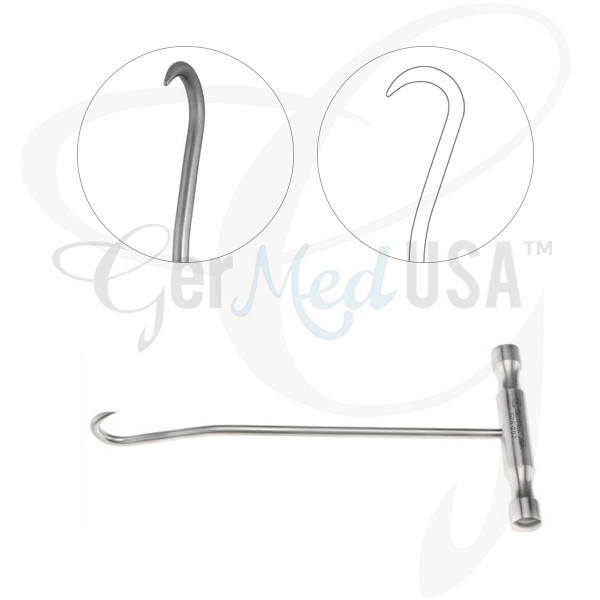 Bone Hook 8" Blunt 20mm Deep T Handle | GerMedUSA