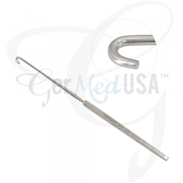Graham Nerve Hook Blunt 6mm Deep Size 7" | GerMedUSA Inc