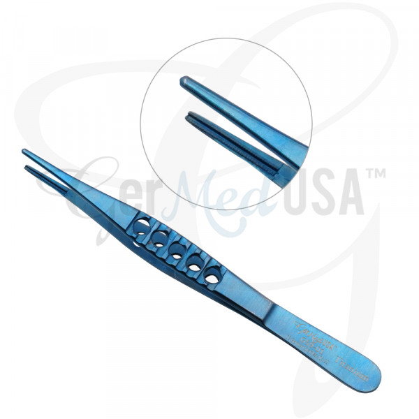 Debakey Forceps 4 1/2" Fenestrated Handle Titanium