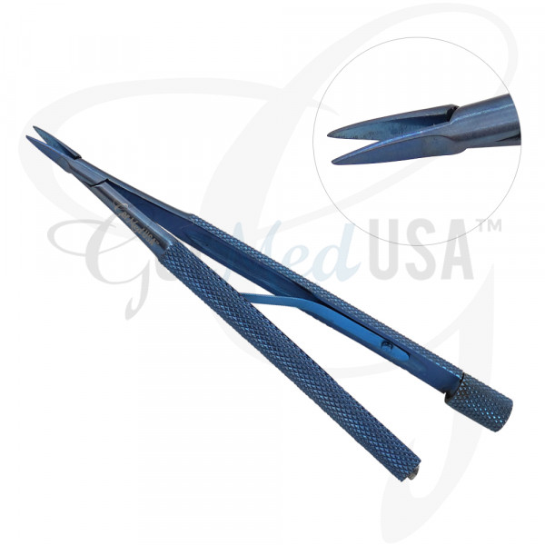 Micro Needle Holders 13cm Blade Breaker Titanium | GerMedUSA Inc