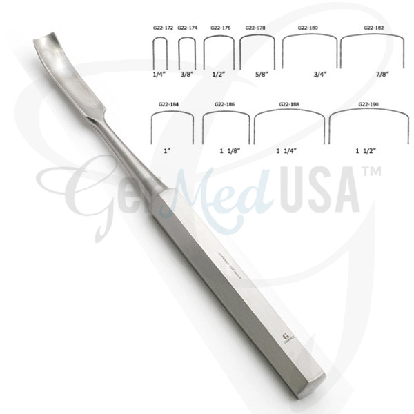 Hibbs Gouges Curved | Orthopedic Instruments | GerMedUSA Inc.
