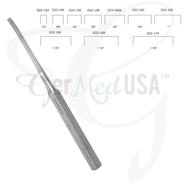 Hibbs Osteotome Curved 9" | GerMedUSA Inc