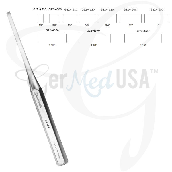 Hibbs Osteotome Straight 9 1/2-Inch | GerMedUSA Inc