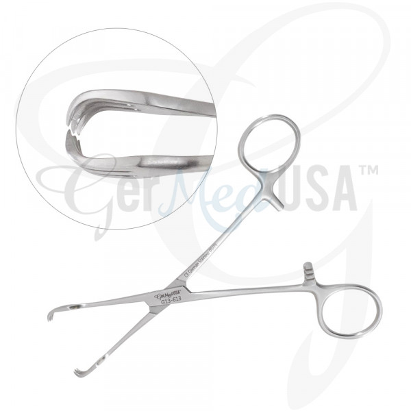 Lahey Vulsellum Forceps 3x3 Teeth - GerMedUSA