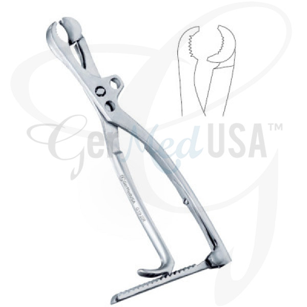 Lambotte Bone Holding Forceps Swivel Head Adjustable Jaw | GerMedUSA Inc