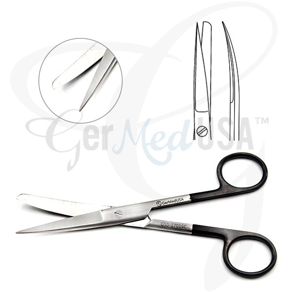 Operating Scissors SuperCut Sharp Blunt Points Curved