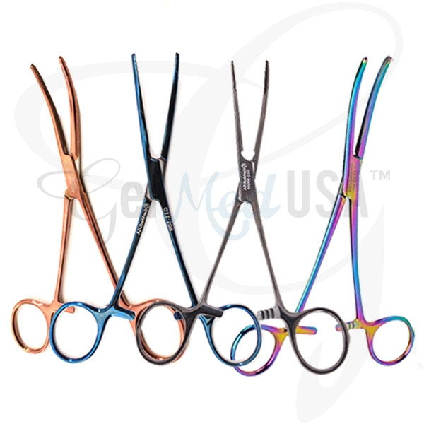 Rochester Carmalt Forceps 5 1/2" Curved Color Coated | GerMedUSA