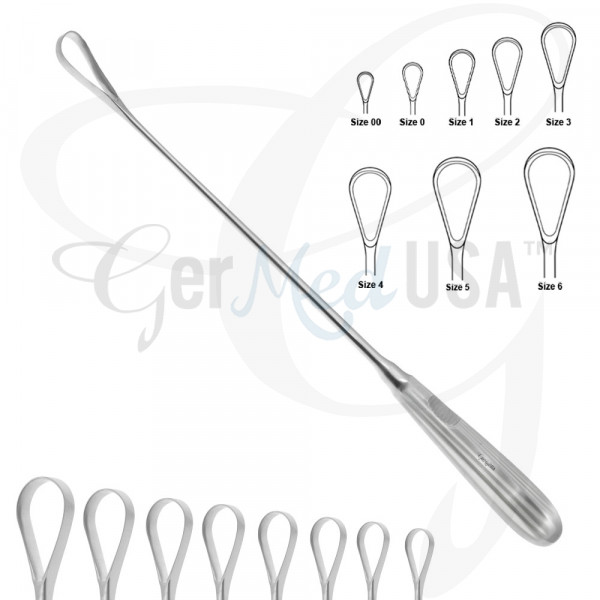 Sims Uterine Curettes Sharp Malleable | GerMedUSA Inc