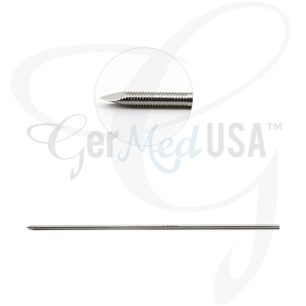 Steinman Pins Single Trocar Partially Threaded 4" | GerMedUSA Inc.